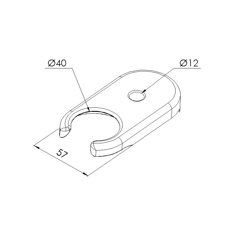 Plaque de fixation au sol – D60 - elcom shop