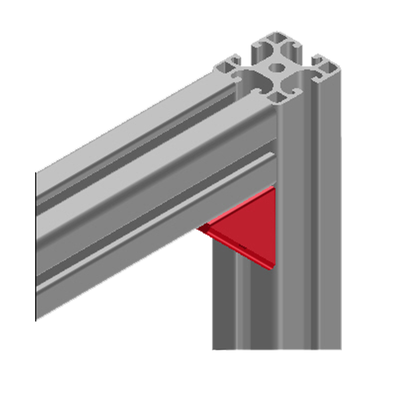 Kit équerre profilé aluminium – 8 mm – 40x40x40 mm - elcom shop